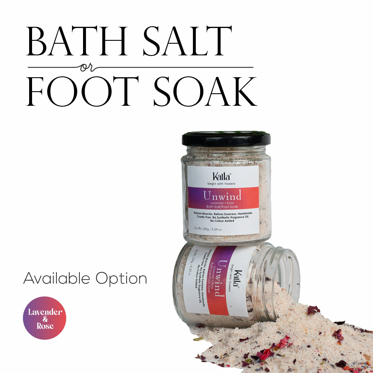 Bath Salt / Foot Soak – Kalla begin with flowers