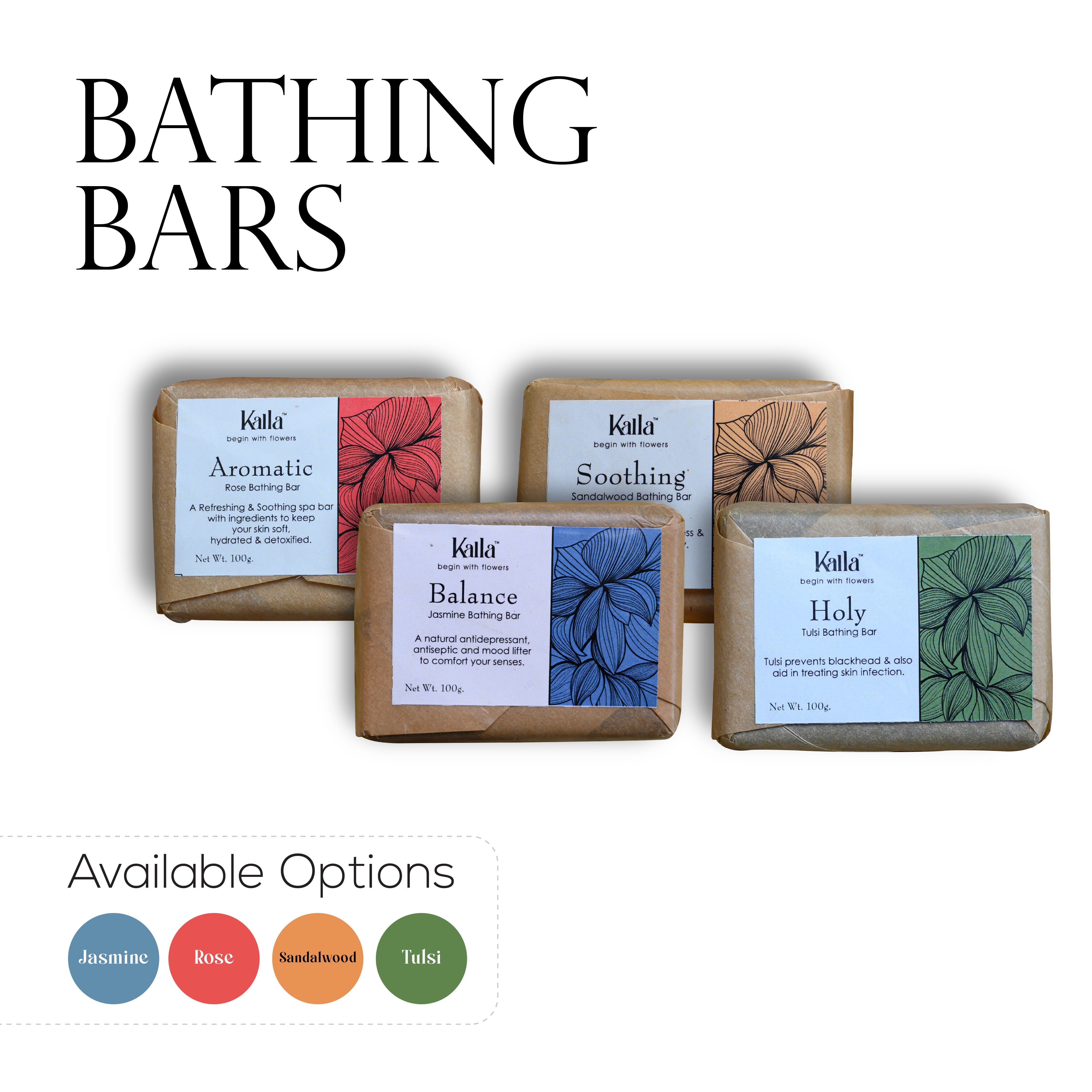 Bathing Bars – Kalla begin with flowers